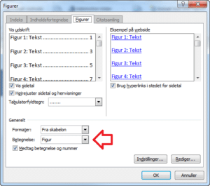 Liste med tabeller og figurer i dit speciale